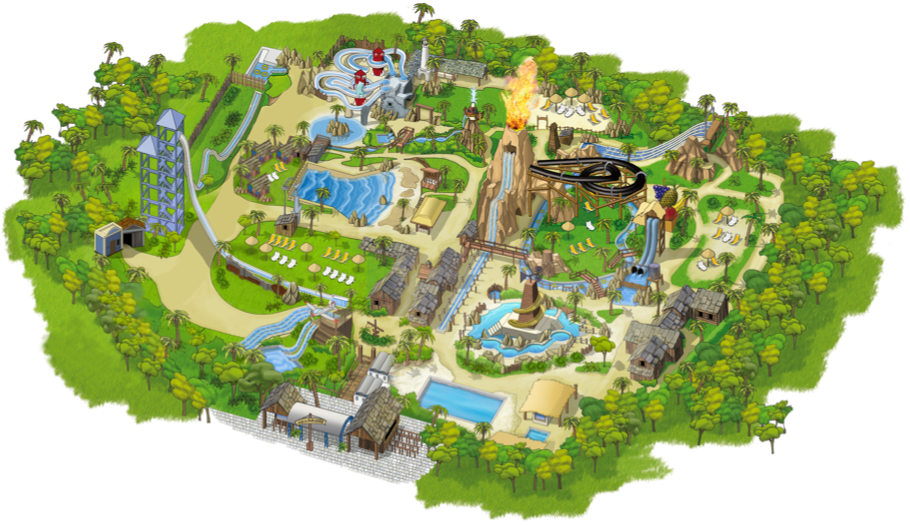 Mappa di Caneva Aquapark